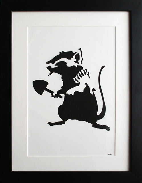 Banksy - Rat Stencil (designed by Banksy for Bizarre Magazine), 2002 ...